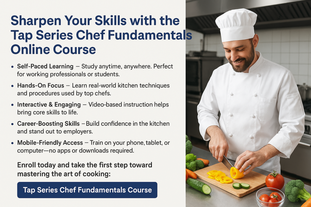 Chef Fundamentals Cooking Course | Food Safety Certification
